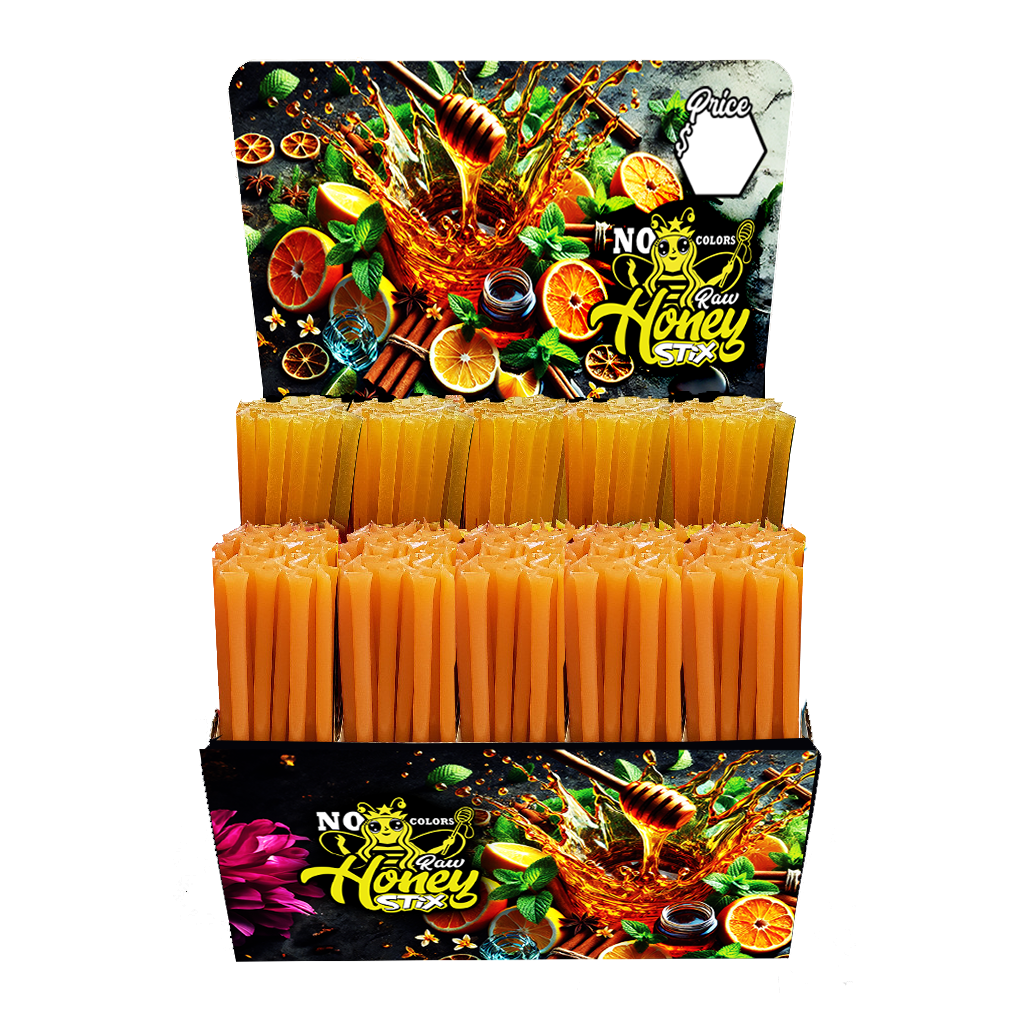 Buy 500 Natural Flavored Honey Stix With Display - Multiple Flavors ...